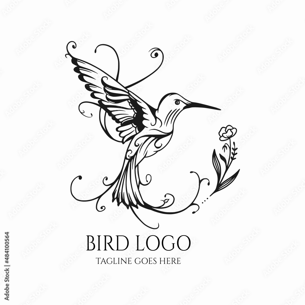 Bird logo svg Stock Vector | Adobe Stock