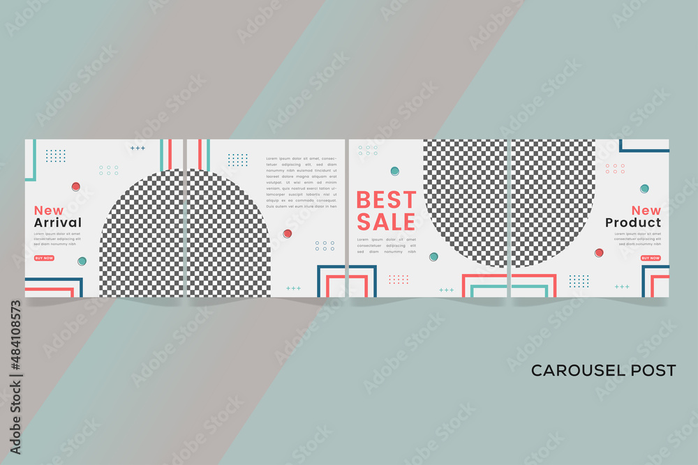 Fashion banner for carousel templates post premium Stock Vector | Adobe ...