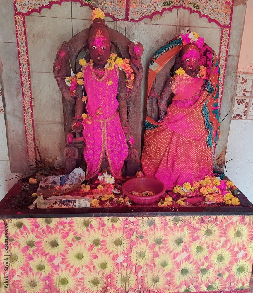 Vithuraya's Pandhari the lord vitthal and rakhumai. Stock Photo | Adobe ...