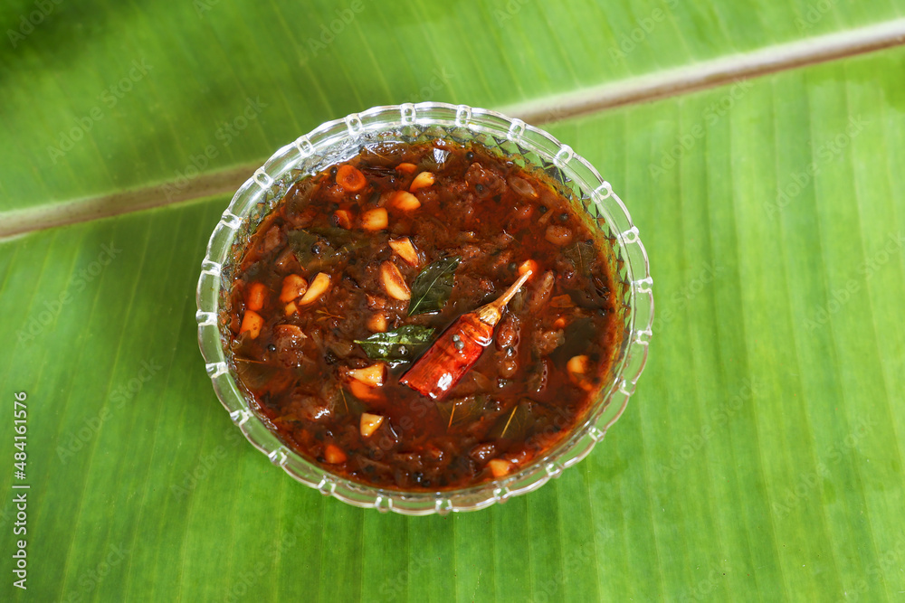 Puli Inji curry ginger pickle for Onam Sadhya Vishu vegetarian food on ...