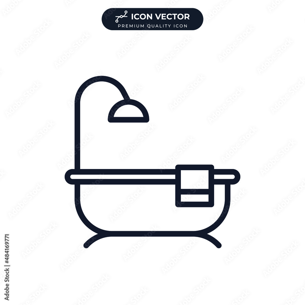 Bathroom icon symbol template for graphic and web design collection ...