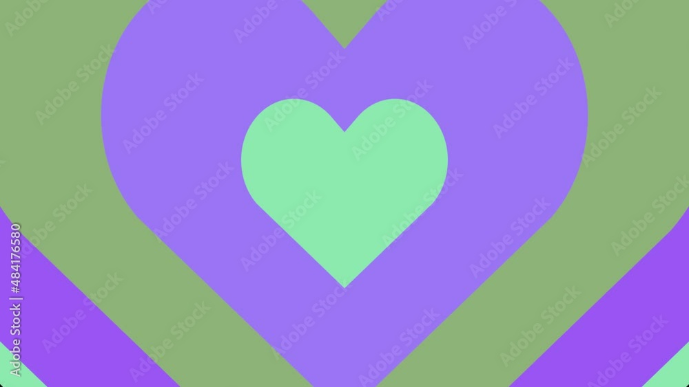 Valentine Heart love animation loop. Valentine’s day moving heart ...