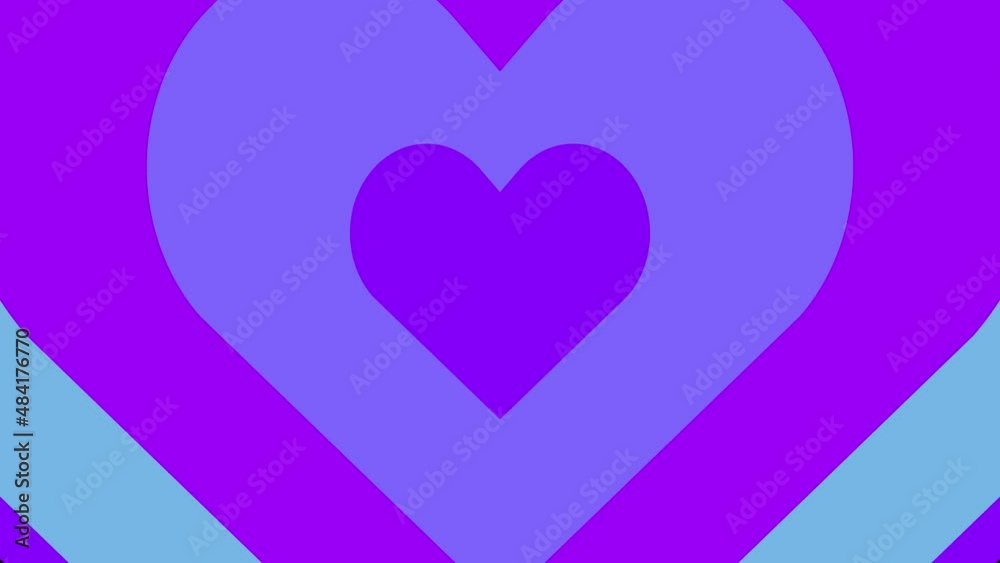 Valentine Heart love animation loop. Valentine’s day moving heart ...