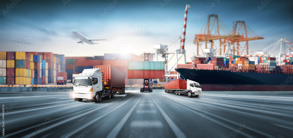 Global business logistics import export and container cargo freight ...