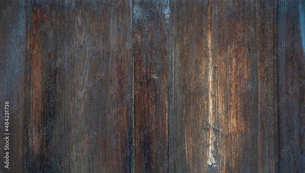 Old dark color wood wall for seamless wood background and texture ...
