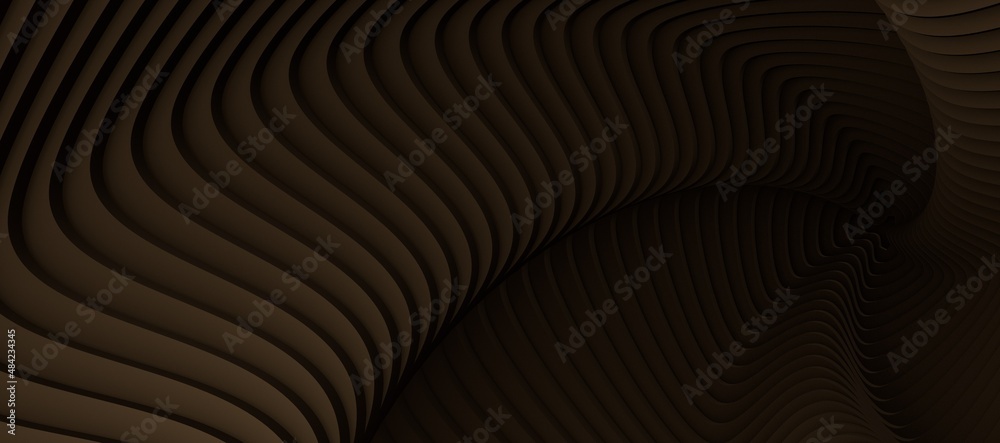 gold swirl background texture. 3D illustration. Stock Illustration ...
