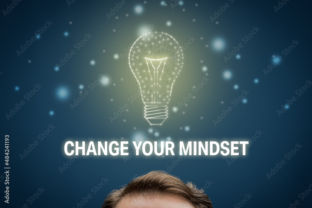 Change mindset motivational concept Stock Photo | Adobe Stock