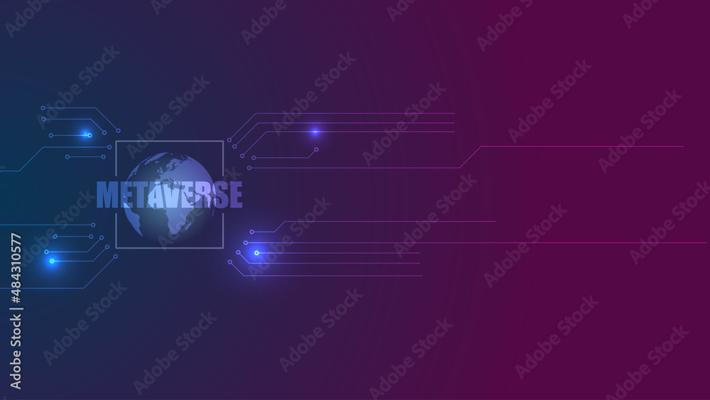 Metaverse digital world smart futuristic interface technology ...