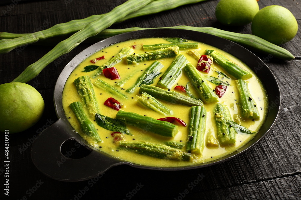 Muringa manga curry, Moringa oleifera green mango dish. Kerala recipes ...