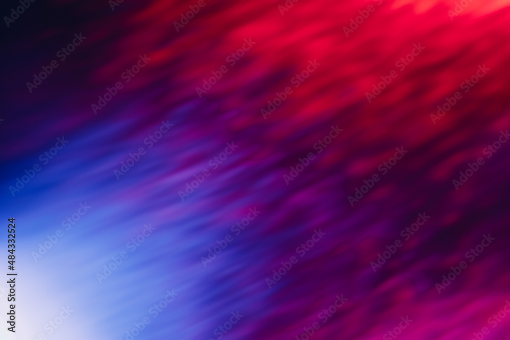 Defocused glow overlay. Neon radiance. Disco illumination. Blur led ...