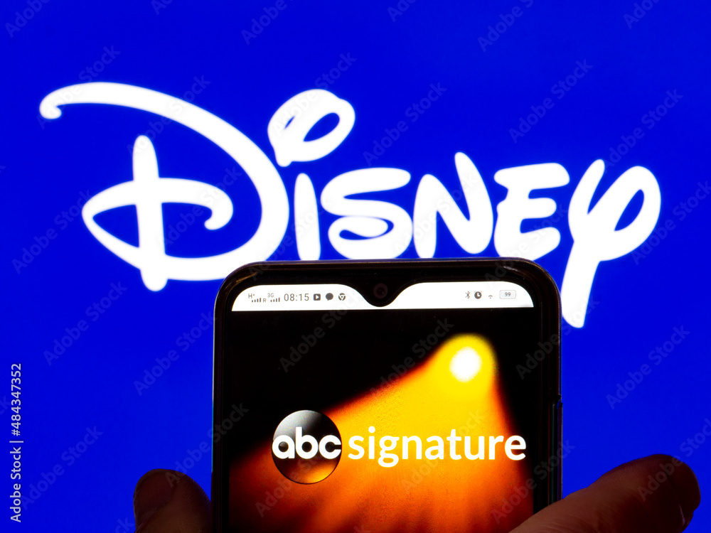 In this photo illustration, the ABC Signature logo is displayed on a ...