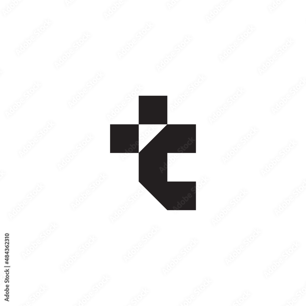 letter tC Ct t C, simple symbol combination vector logo Stock Vector ...