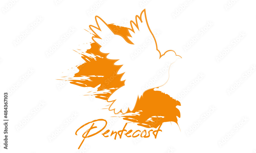 Pentecost Sunday, Come Holy Spirit, typography for print or use as ...