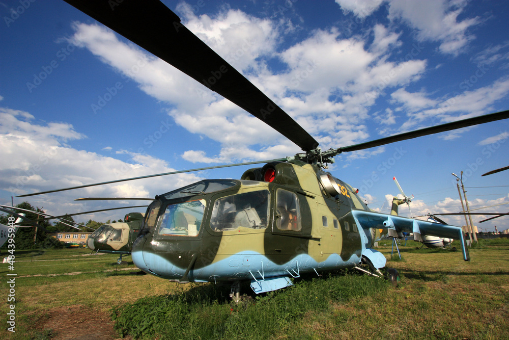 Exterior view of the first version of the famous Mil Mi-24 "Hind ...