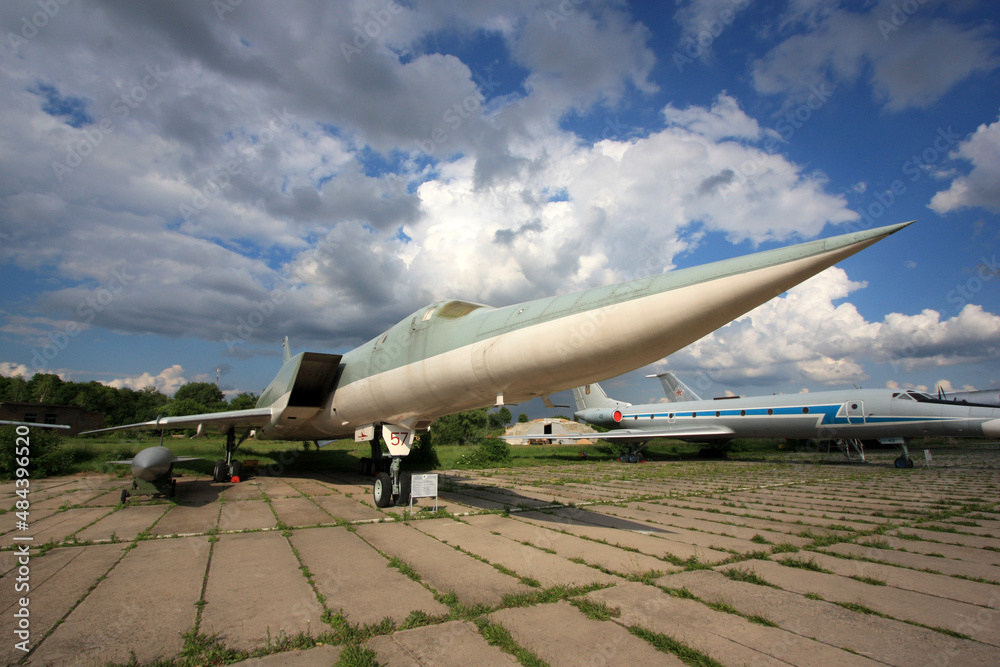 Exterior view of a Tupolev Tu-22M "Backfire" supersonic long-range ...