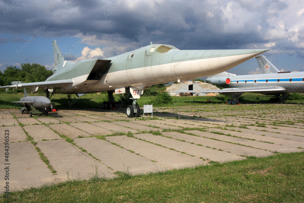Exterior view of a Tupolev Tu-22M "Backfire" supersonic long-range ...
