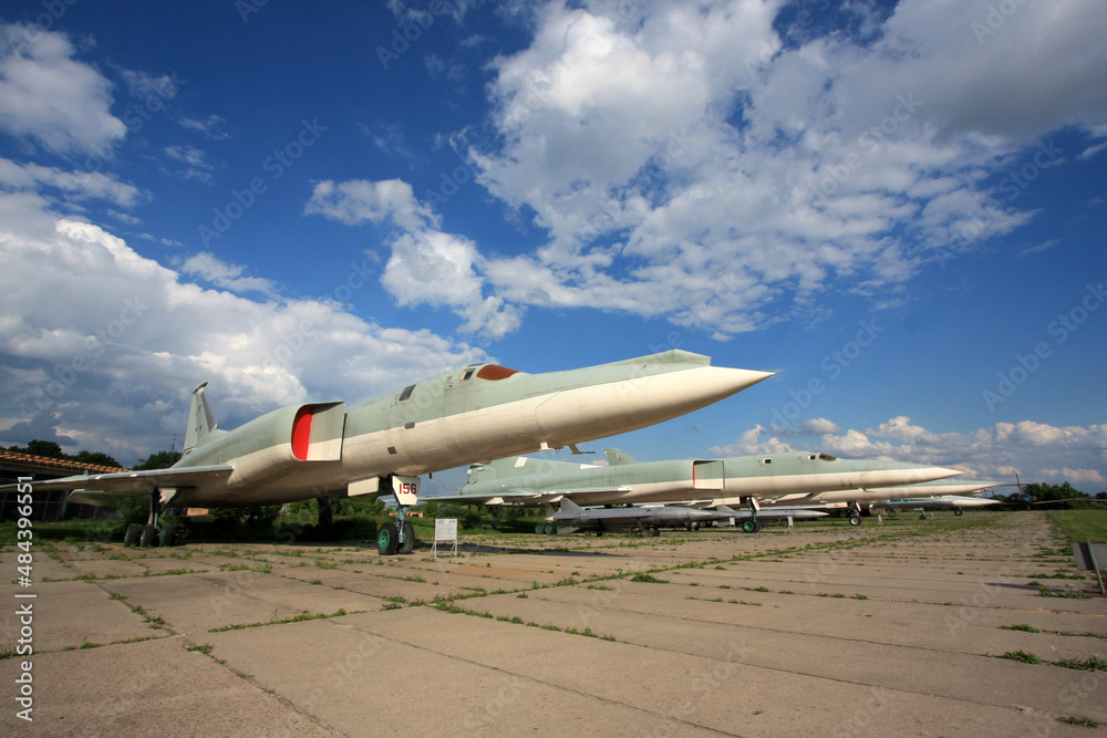 Exterior view of a Tupolev Tu-22M "Backfire" supersonic long-range ...