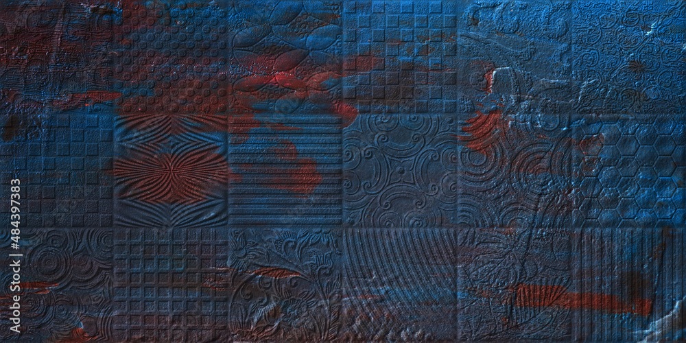 Multicolor digital wall tiles design for interior abstract home decor ...