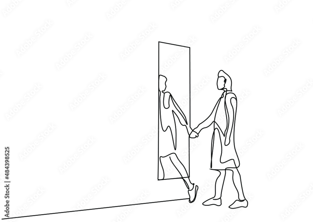 A person who enters through a different door with the help of his ...