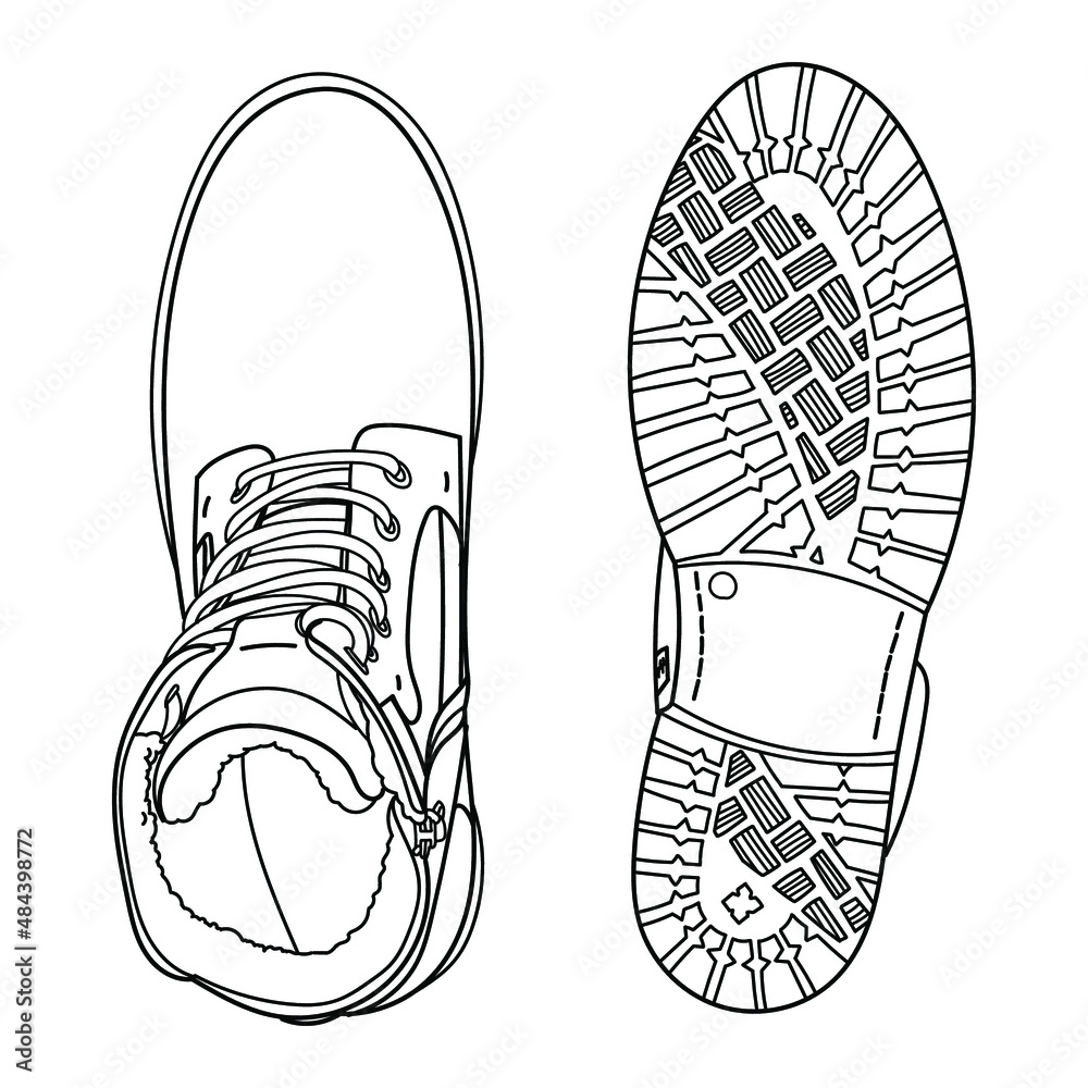 Bottom Of Shoe Outline