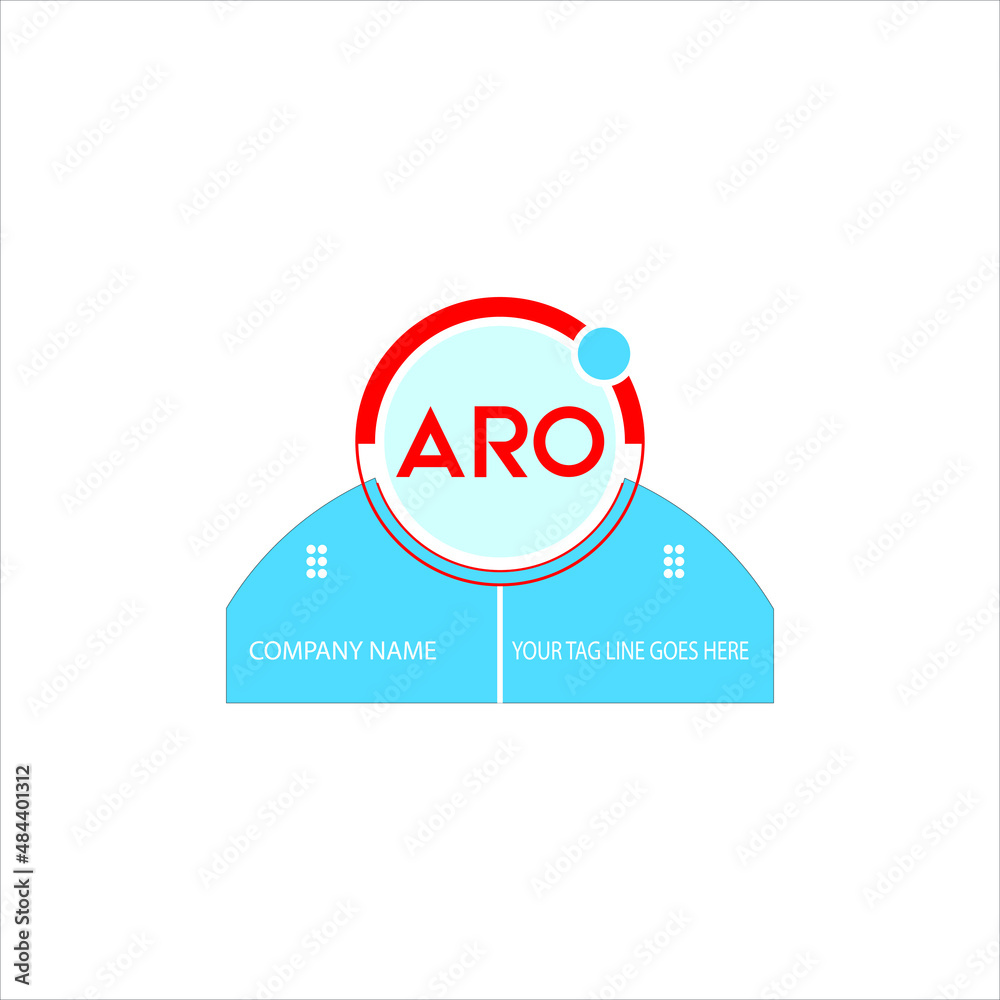 ARO letter logo creative design. ARO unique design Stock Vector | Adobe ...