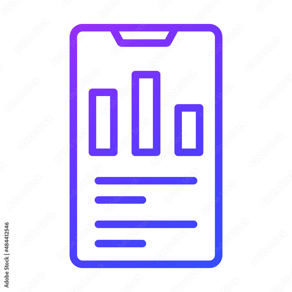 analytics Icon. User interface Vector Illustration, As a Simple Vector ...
