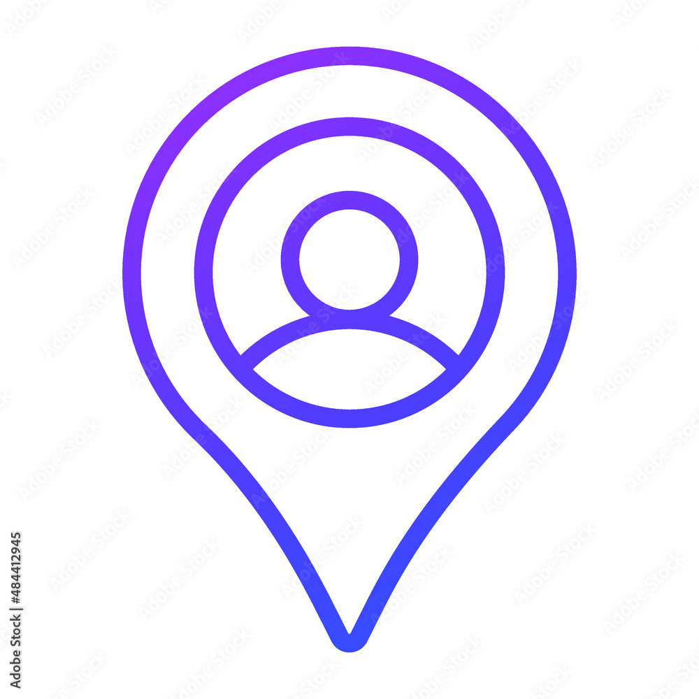 user location Icon. User interface Vector Illustration, As a Simple ...