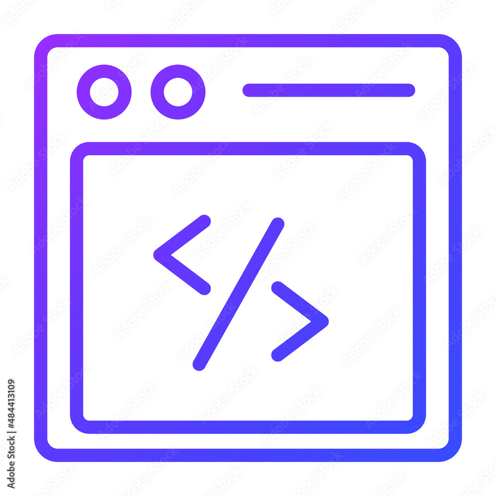 programing Icon. User interface Vector Illustration, As a Simple Vector ...