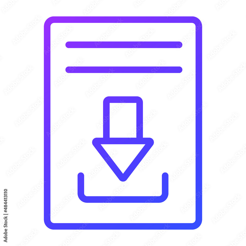 downloads Icon. User interface Vector Illustration, As a Simple Vector ...