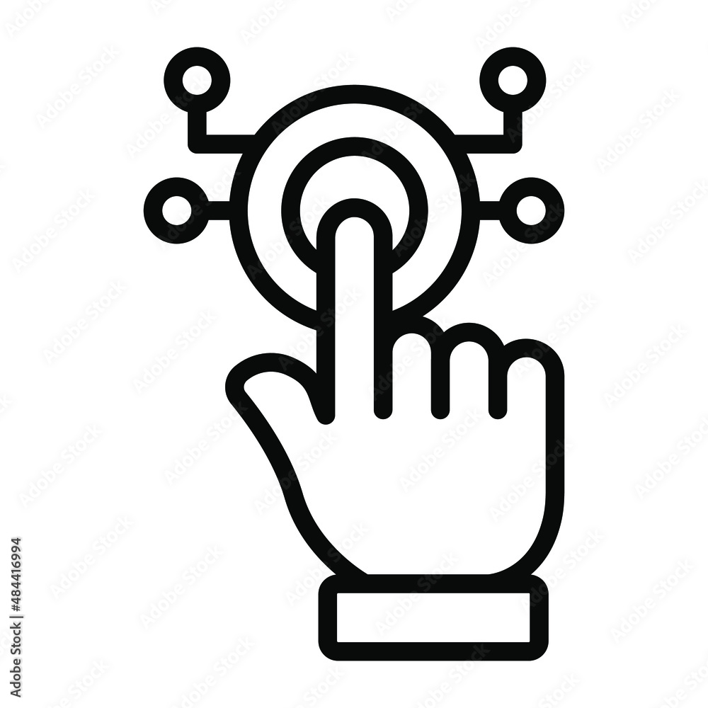 finger tap Icon. User interface Vector Illustration, As a Simple Vector ... finger tap Icon. User interface Vector Illustration, As a Simple Vector ...
