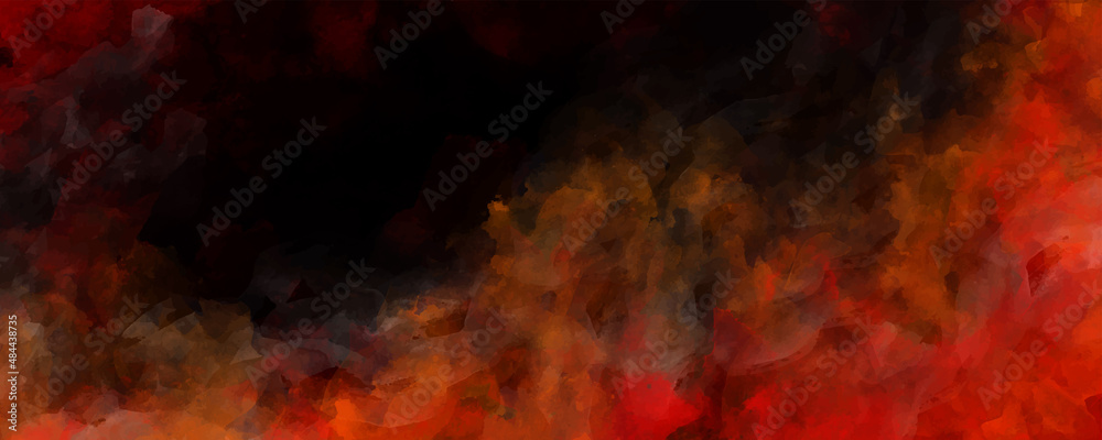 Red Fire Grunge Background