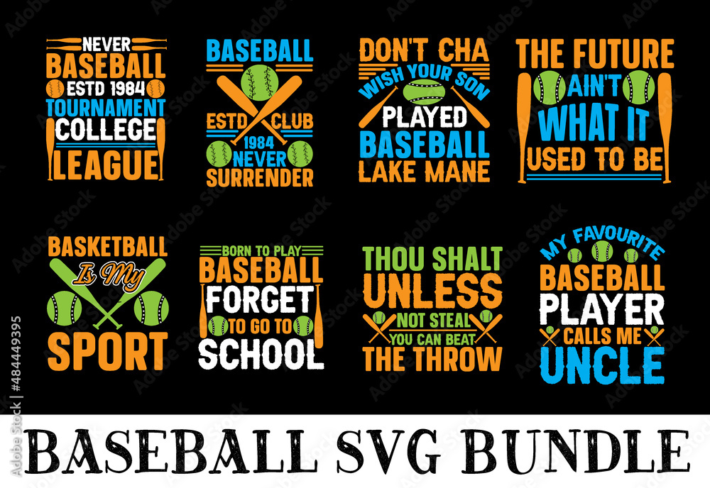 Baseball design SVG Bundle Cut Files for Cutting Machines like Cricut ...