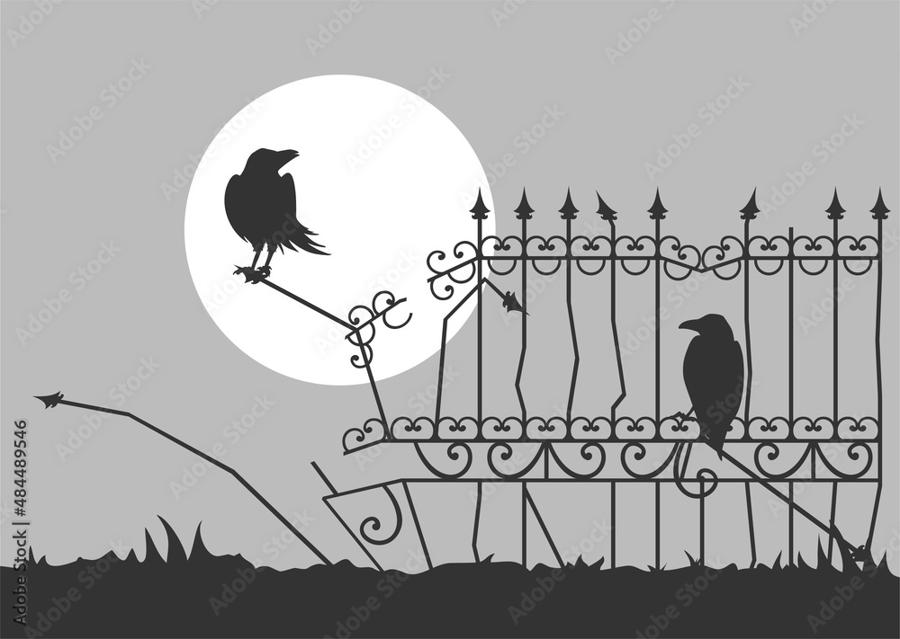 Crow illustration design Stock Vector | Adobe Stock