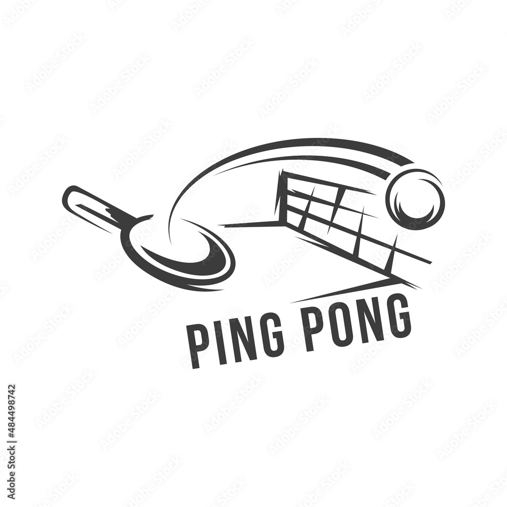 Ping pong logo, emblem design. table tennis logotype templates. Stock ...