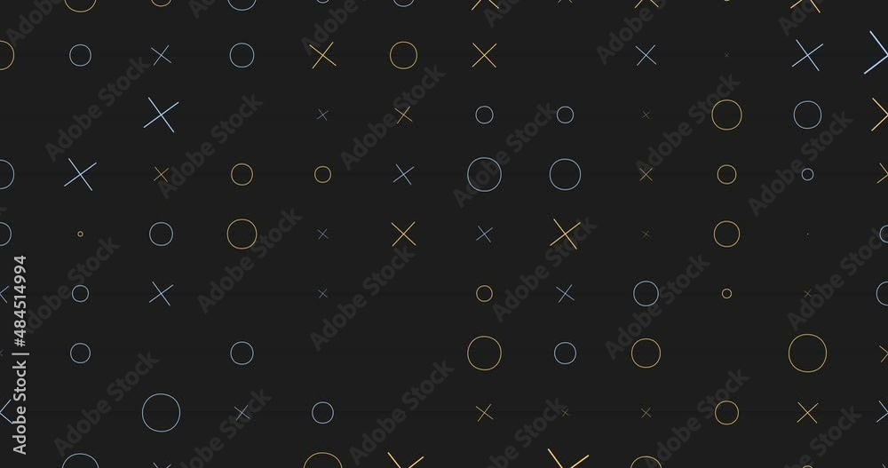 Plus and circle pattern animated background. Stock ビデオ | Adobe Stock