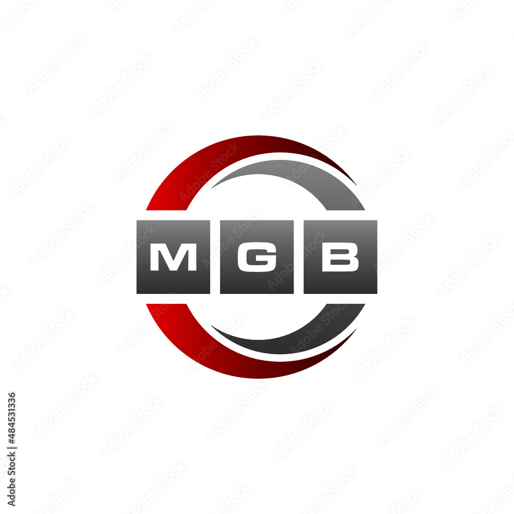 MGB Letter Initial Logo Design Template Vector Illustration Stock ...