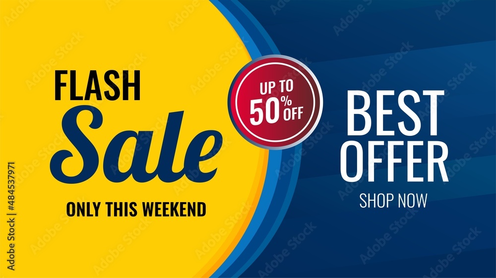 Sales banner template design billboard advertising Stock Vector | Adobe ...