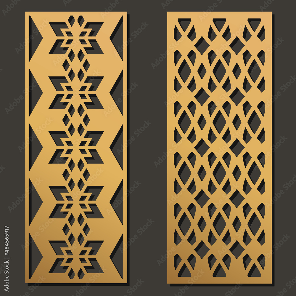 Laser Cut Template Stock Vector | Adobe Stock