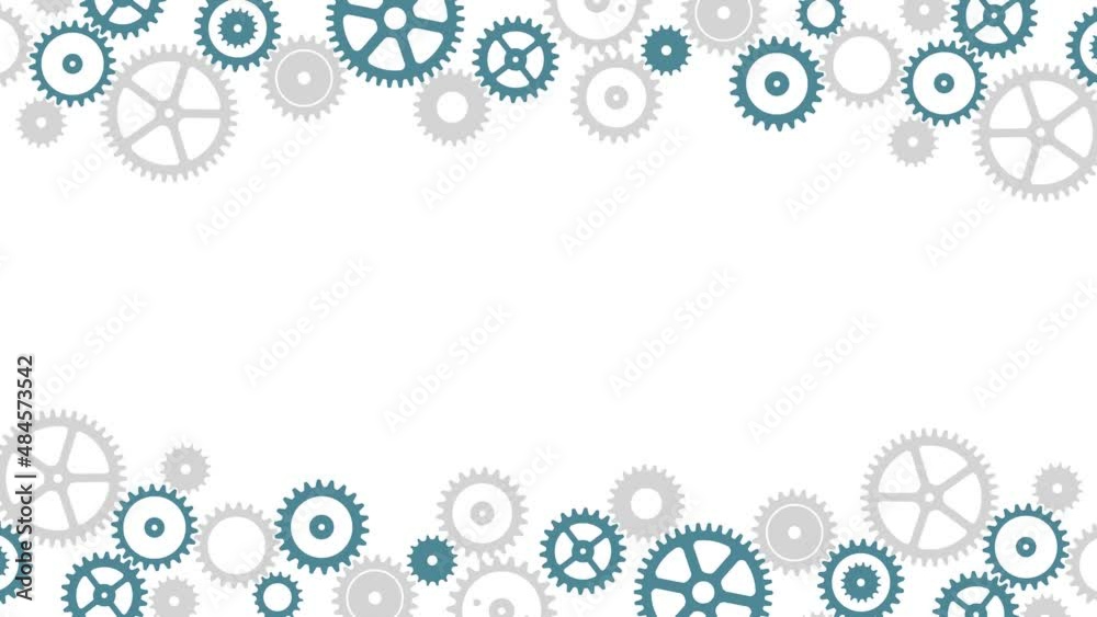Animation of rotating gears wheels ( 4K ) Stock Video | Adobe Stock