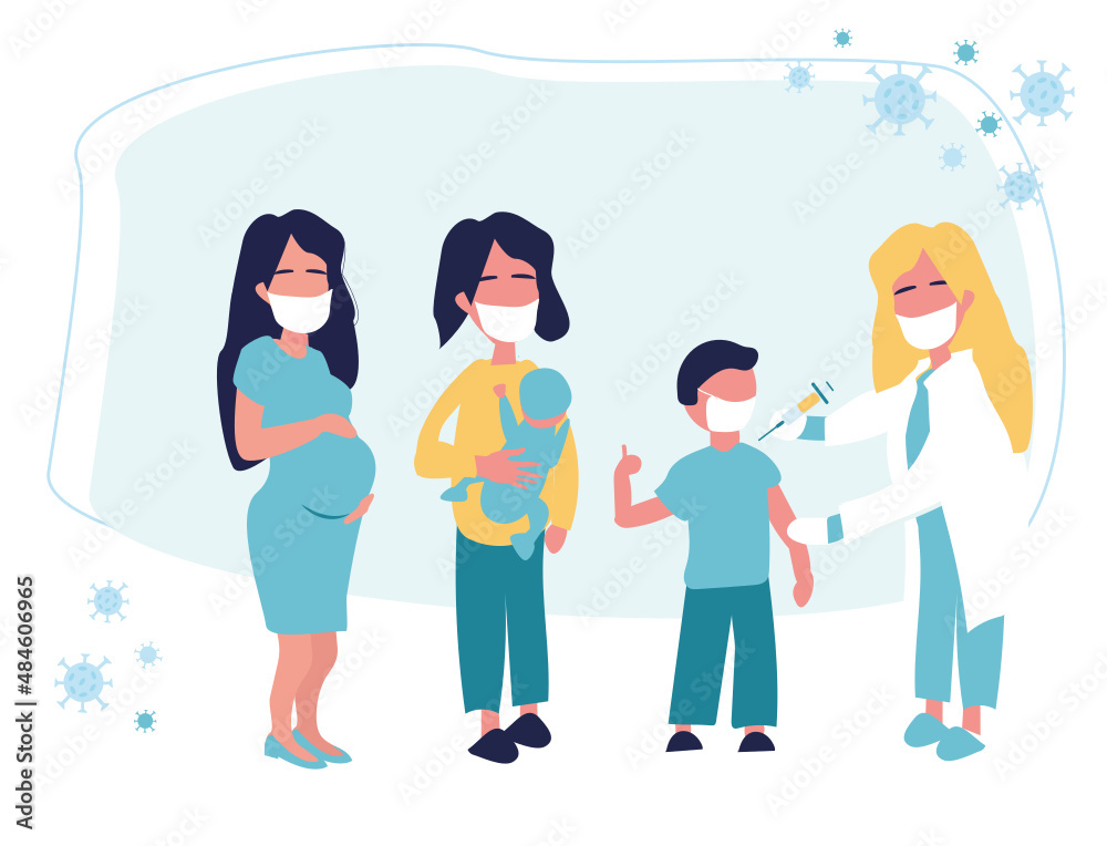 The concept of vaccination of children, infants and pregnant women ...