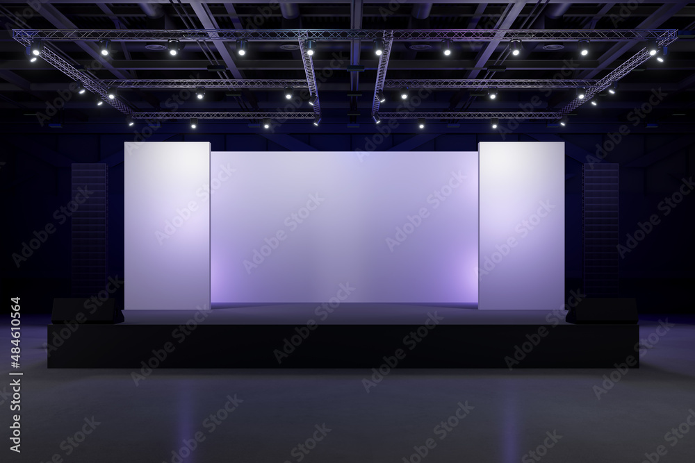 Empty stage Design for mockup and Corporate identity,Display.Platform ...