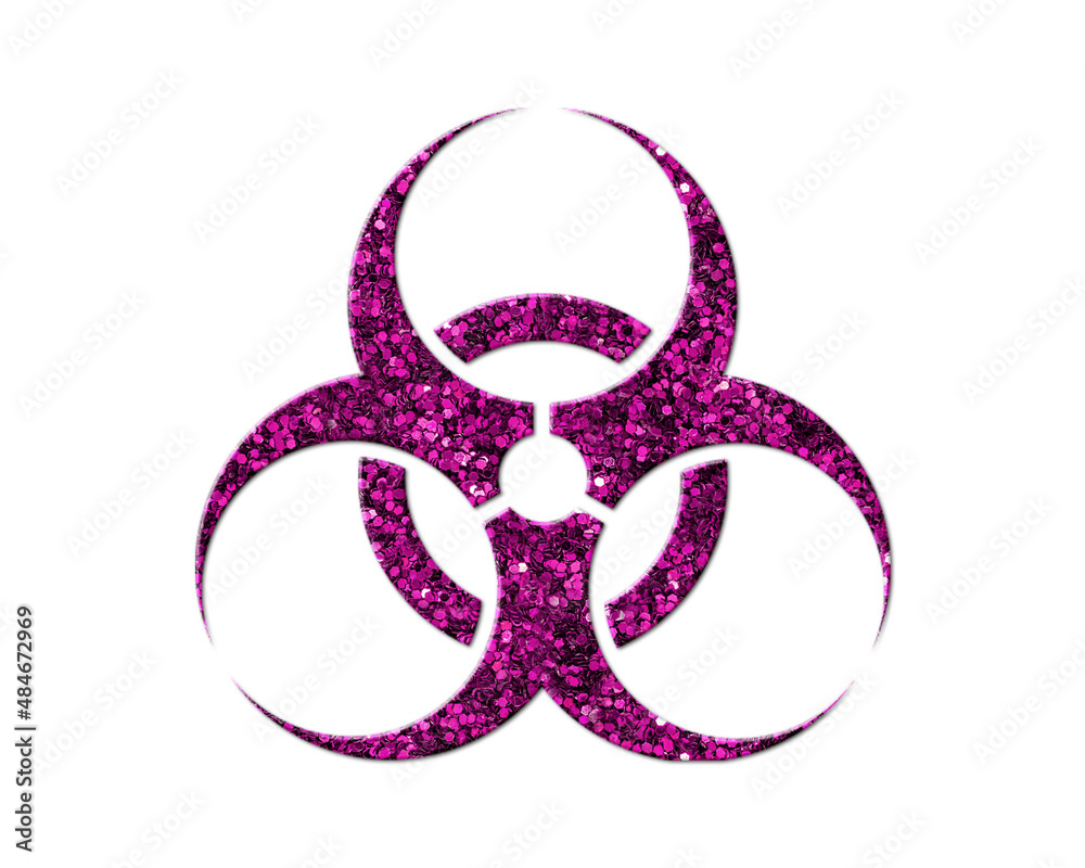 Purple Toxic Symbol