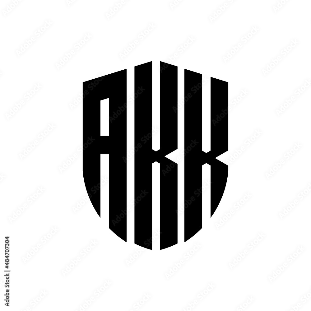 AKK letter logo design. AKK modern letter logo with black background ...