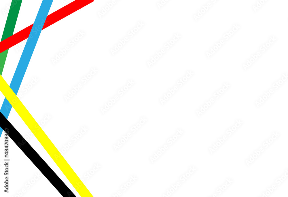 Colored lines on a white background. Stock Vector | Adobe Stock