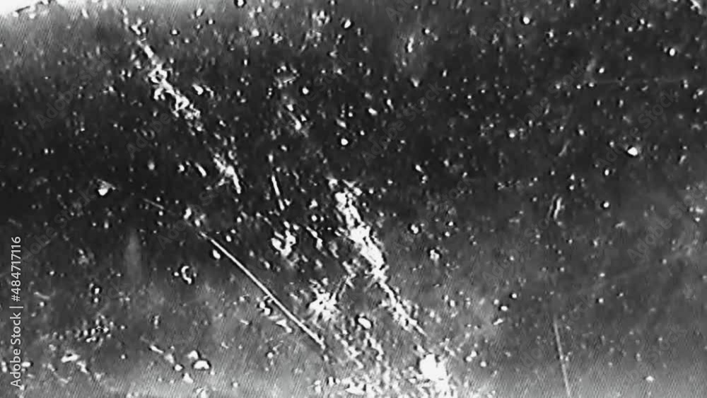 Vidéo Stock Glitch overlay. Distressed video. Old TV damage. Black and ...