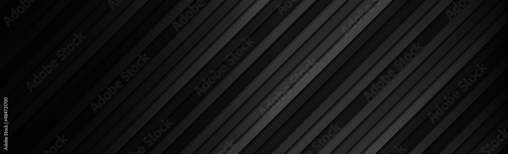 Panoramic black and gray diagonal lines, web background - Vector Stock ...