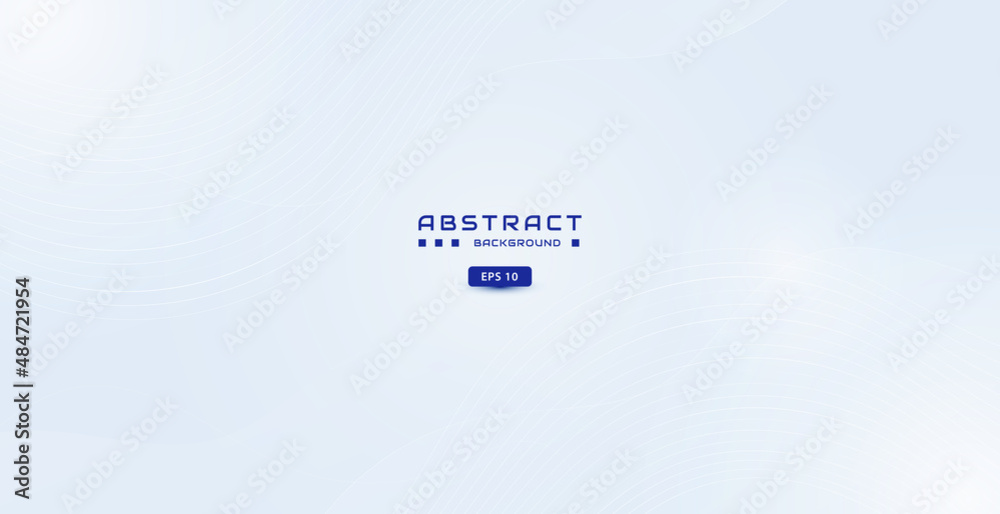 Abstract white background with wave round overlay, minimal grey ...