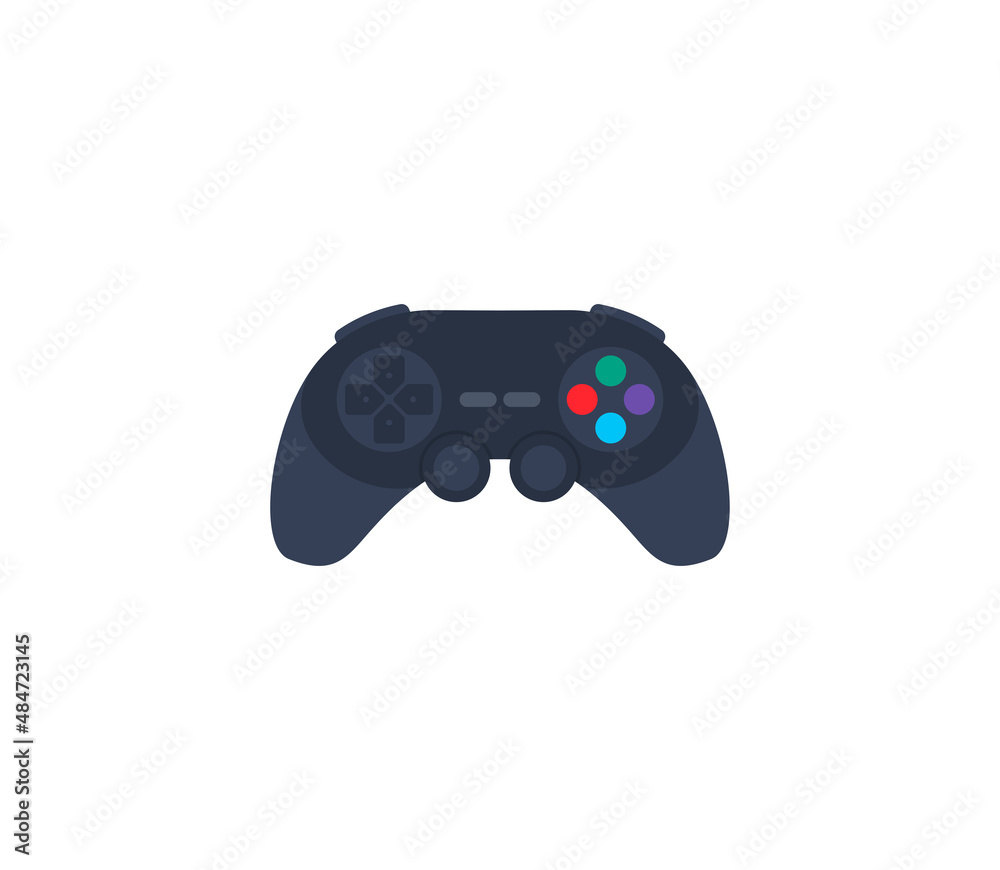 Video game controller vector isolated icon. Game controller emoji ...