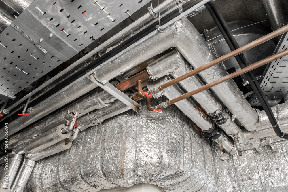 Fotka „Ventilation air conditioning system in thermal insulation ...