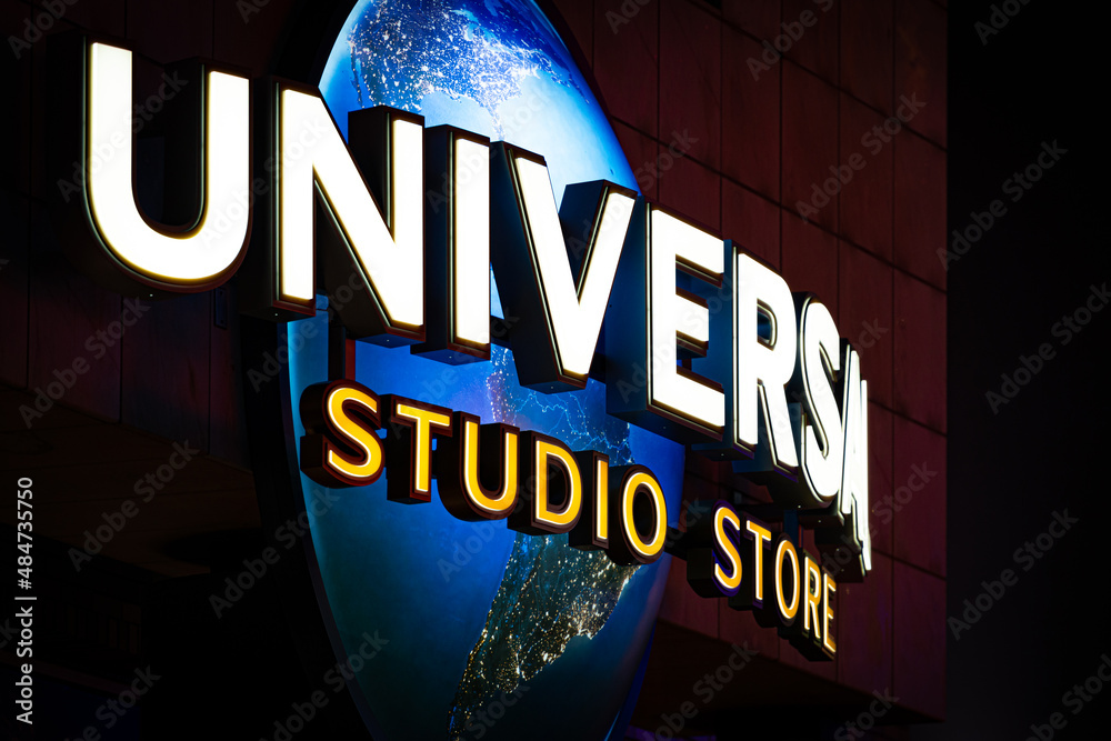 universal studios sign in los angeles Stock Photo | Adobe Stock
